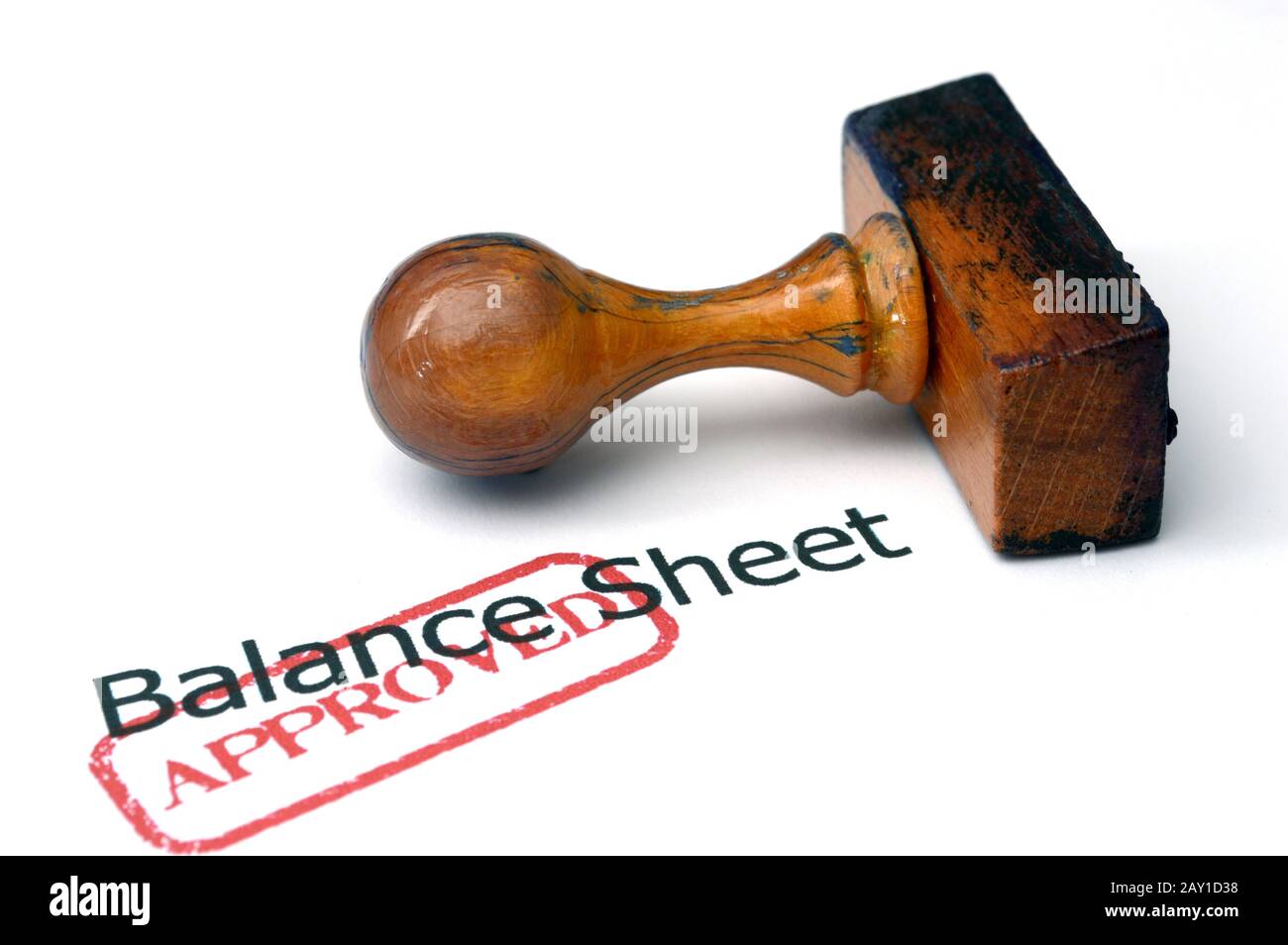 Balance sheet - approved Stock Photo - Alamy