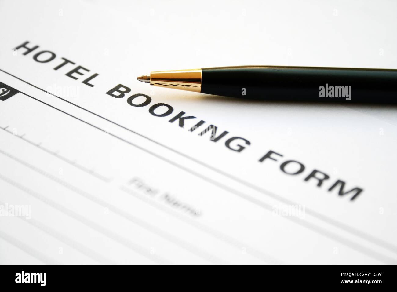 Hotel reservation form hi-res stock photography and images - Alamy