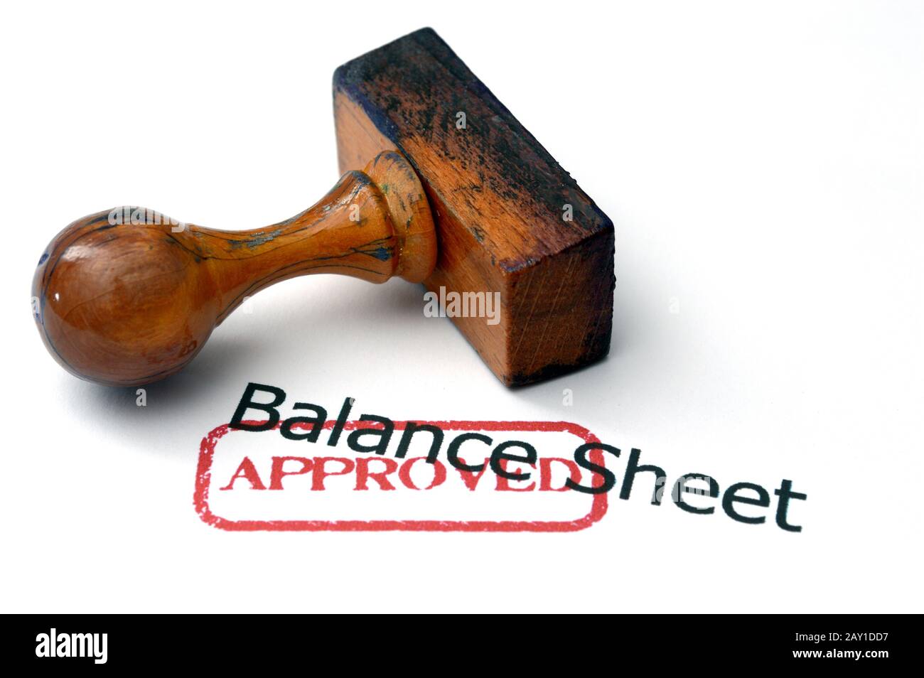 Balance sheet - approved Stock Photo - Alamy