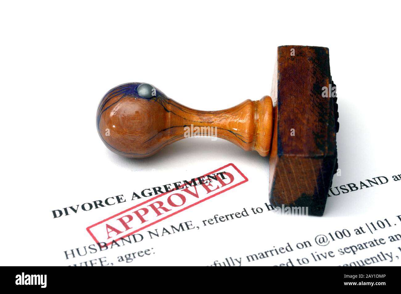 Divorce settlement agreement hi-res stock photography and images - Alamy