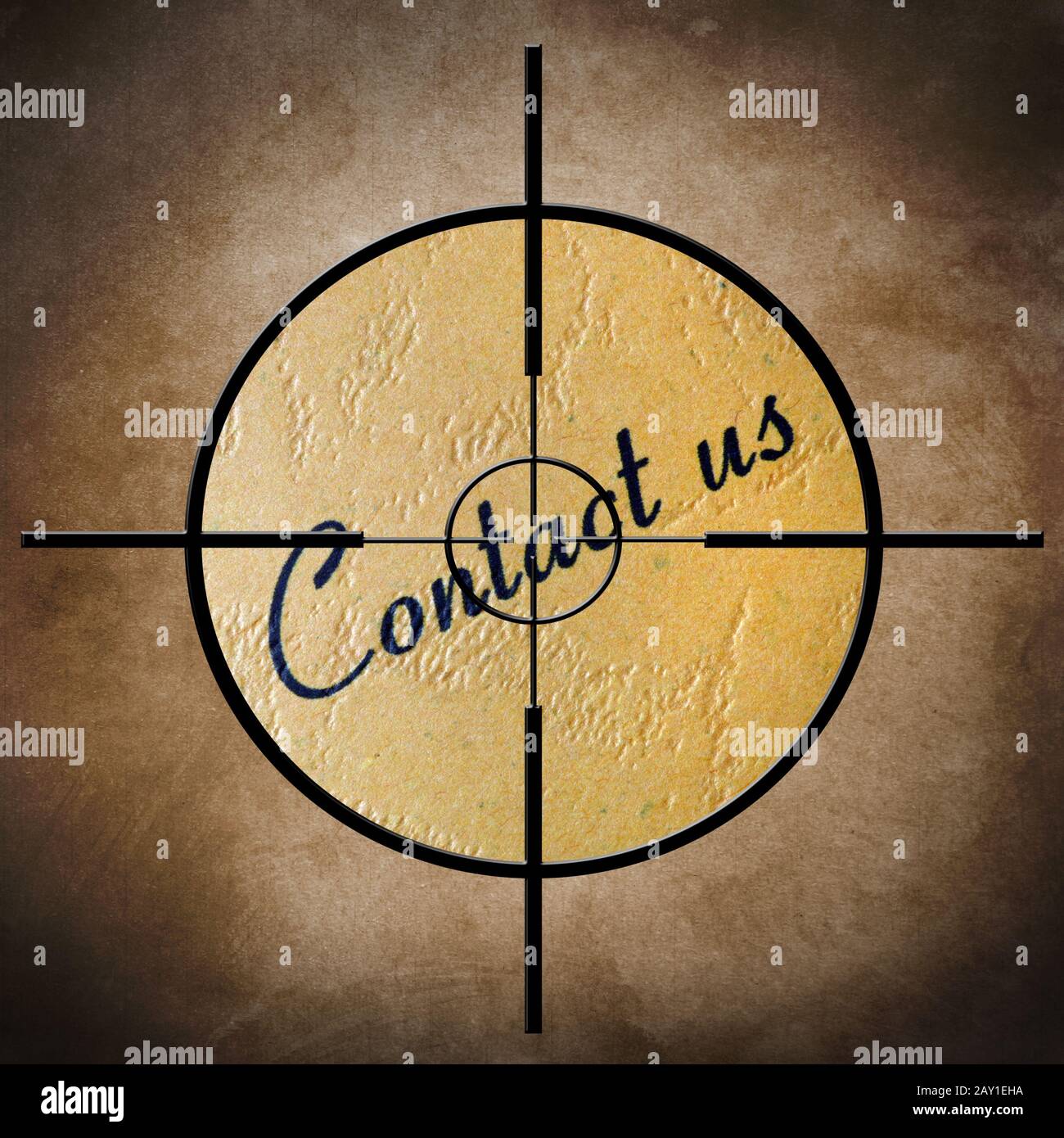 Contact us target Stock Photo - Alamy