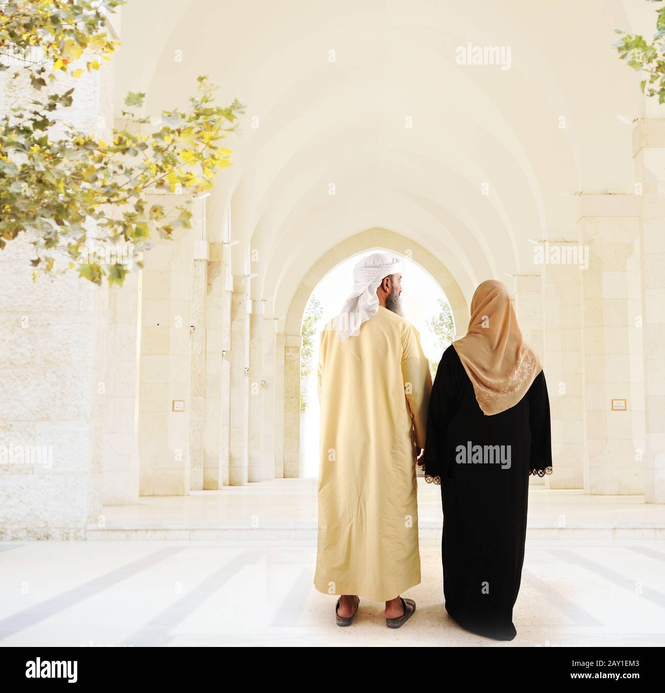 Muslim Couple Walking 25 Pair Of Muslim Veiled Stock Photos, High Res