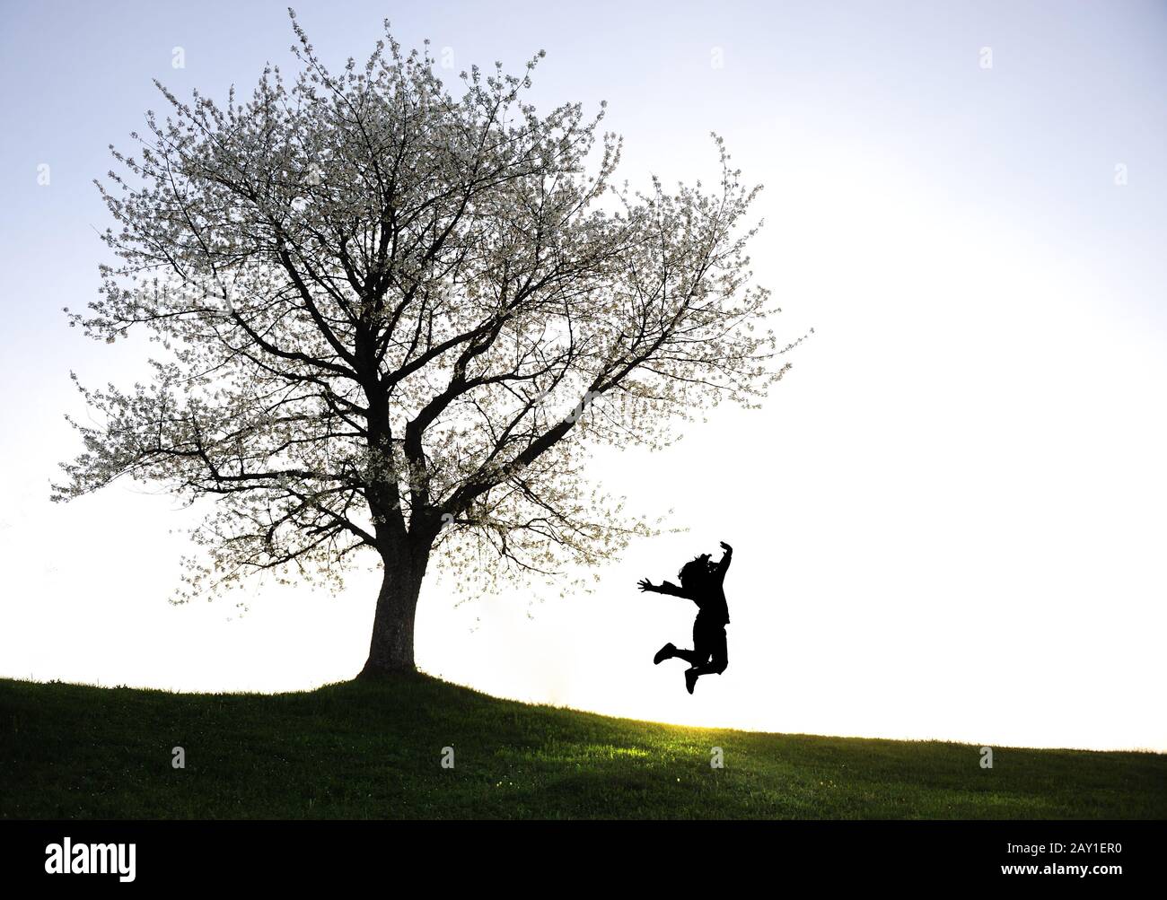 Children playing in sunset Stock Photo - Alamy