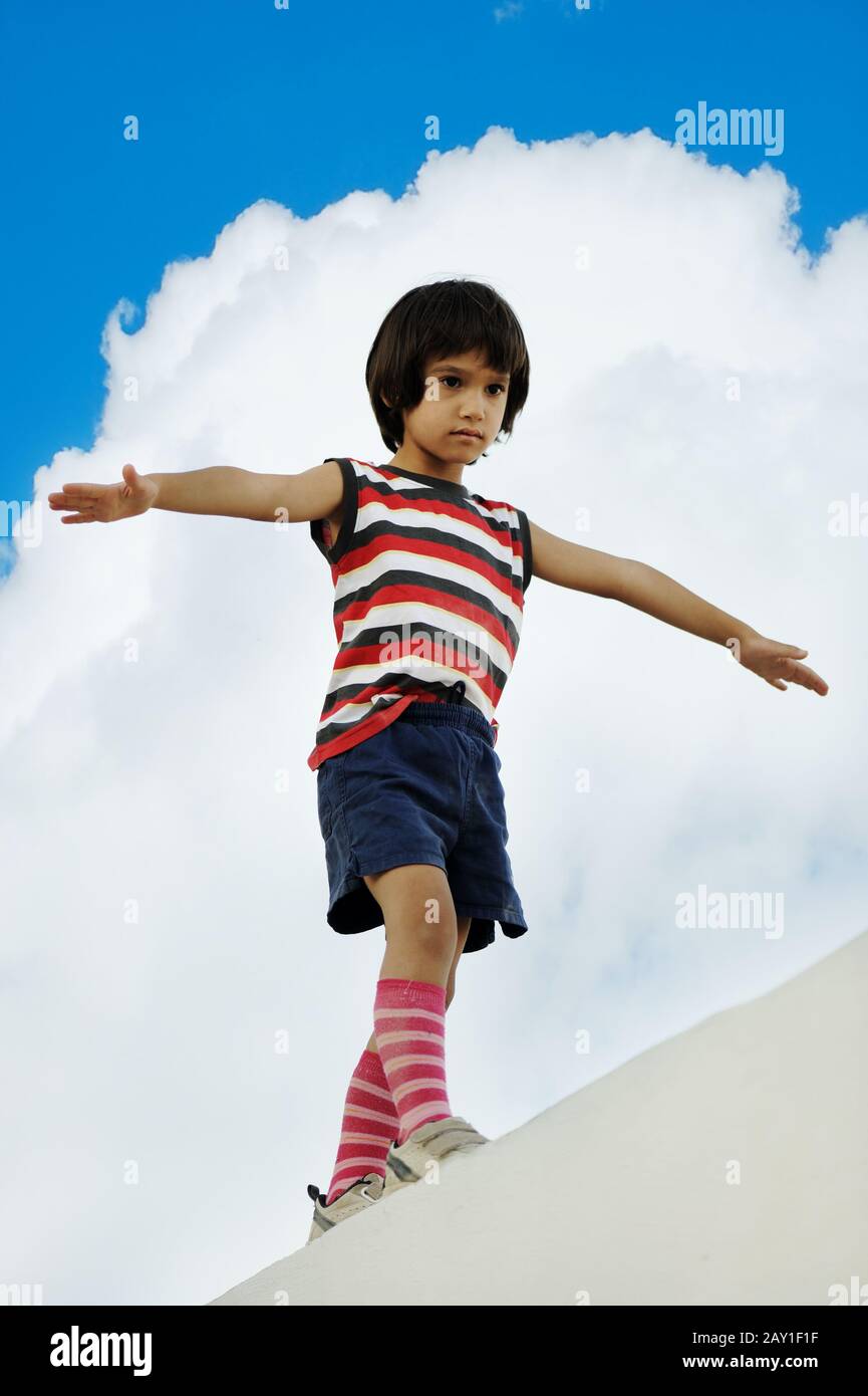 Balance beam playground hi-res stock photography and images - Alamy