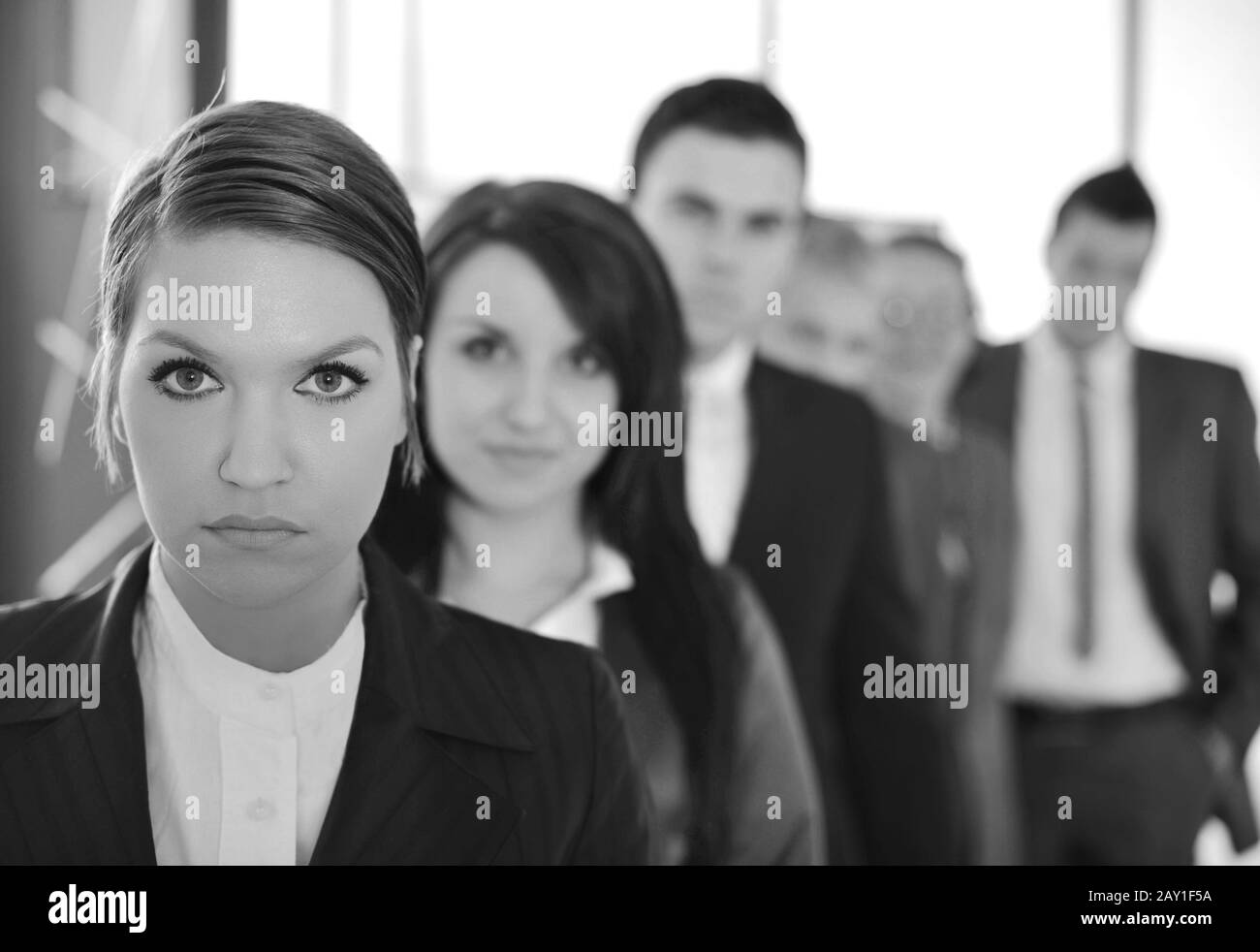 Business team of six people Stock Photo - Alamy