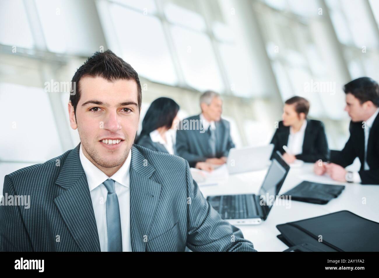 Portrait businessman office young hi-res stock photography and images ...