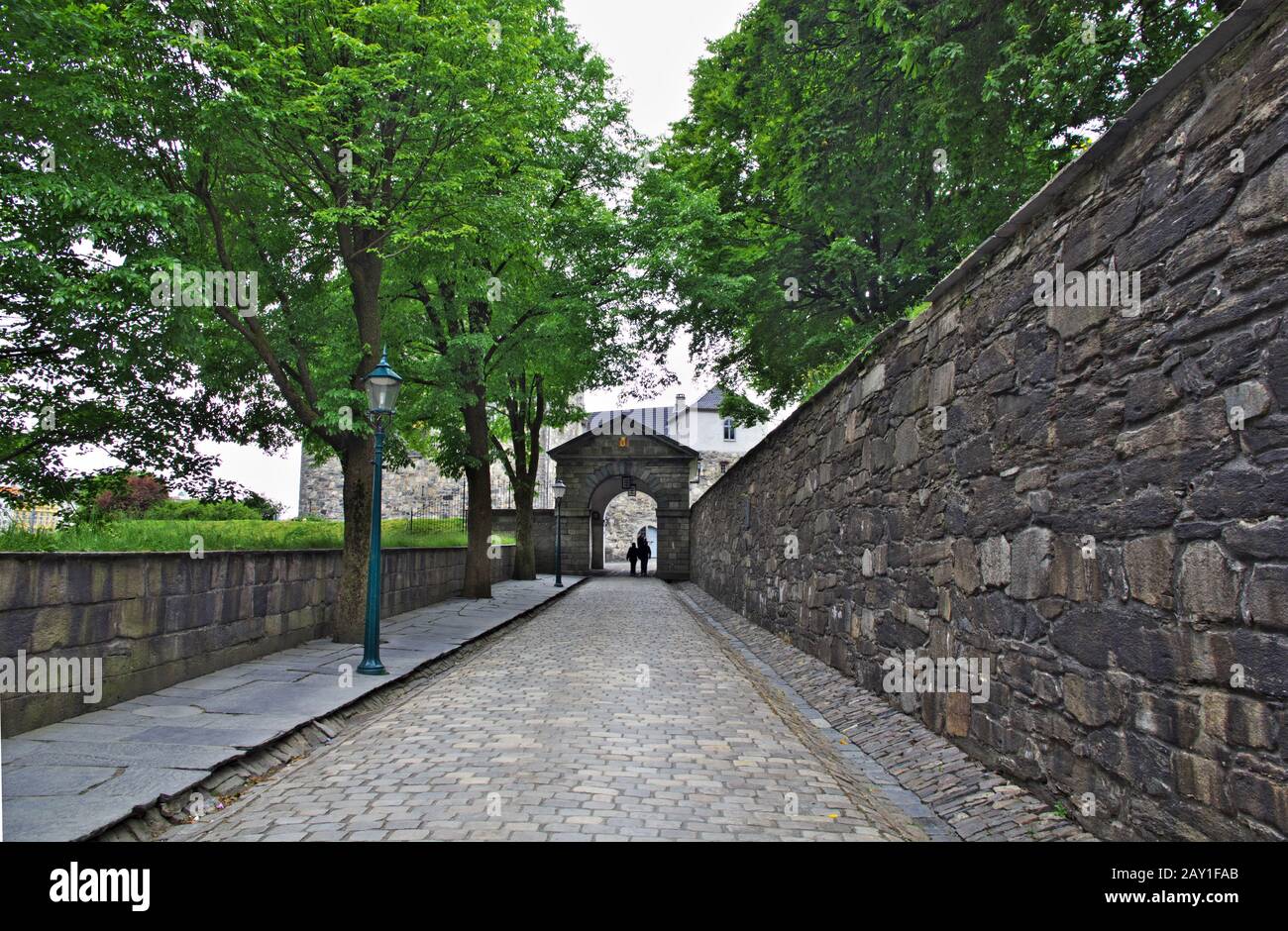 Bergenhus Fortress in Bergen city, Norway Stock Photo - Alamy