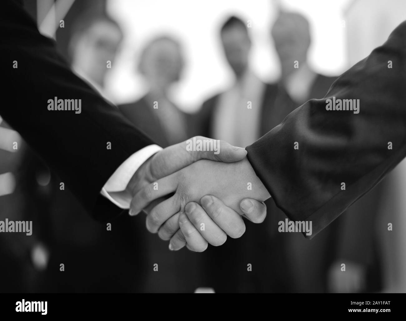 Handshake Black and White Stock Photos & Images - Alamy