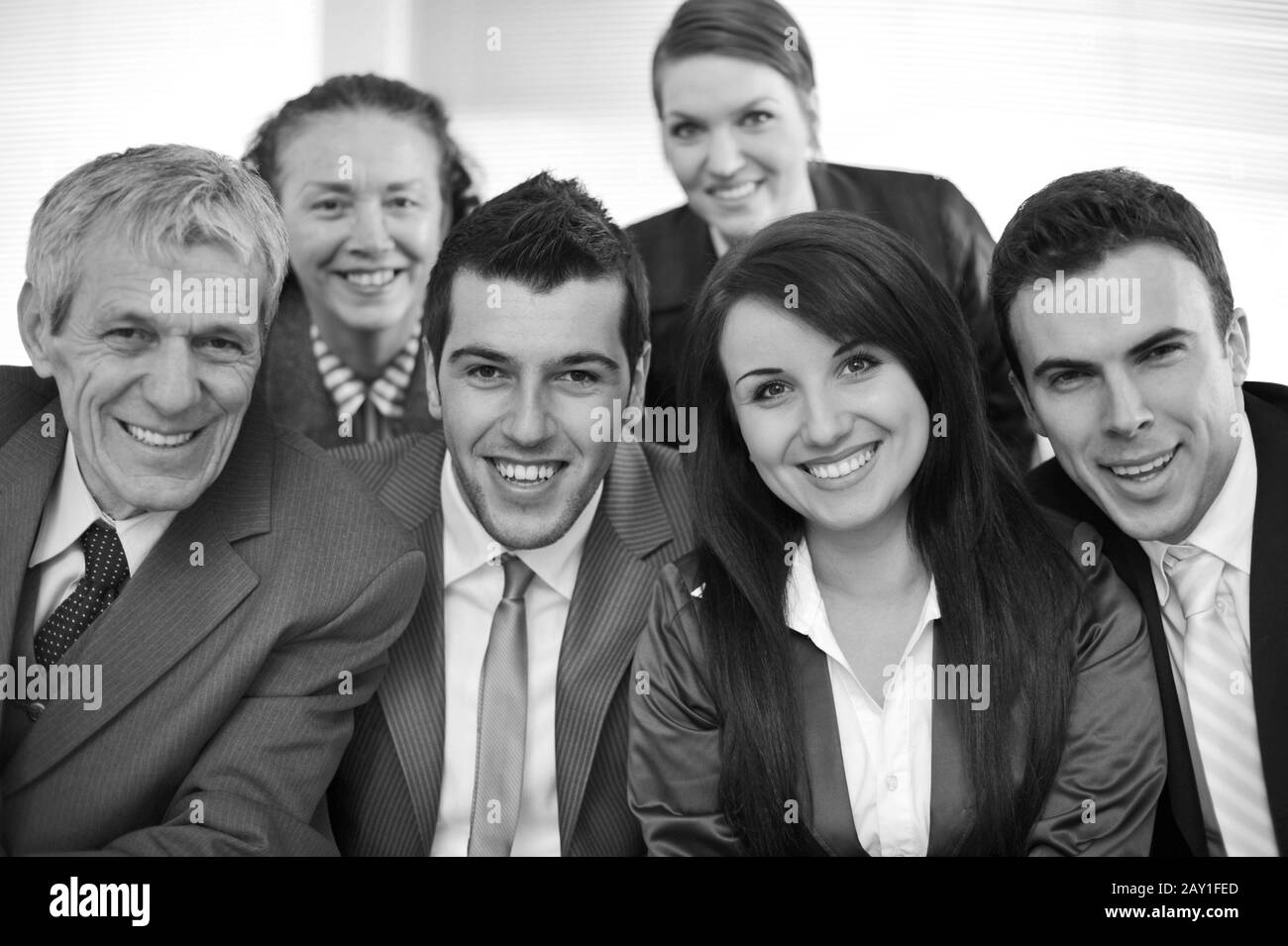 Group six business partners hi-res stock photography and images - Alamy
