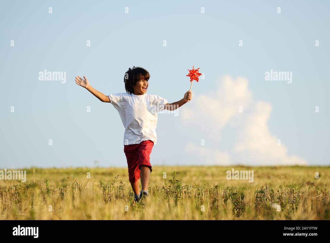 Child in nature Stock Photo - Alamy