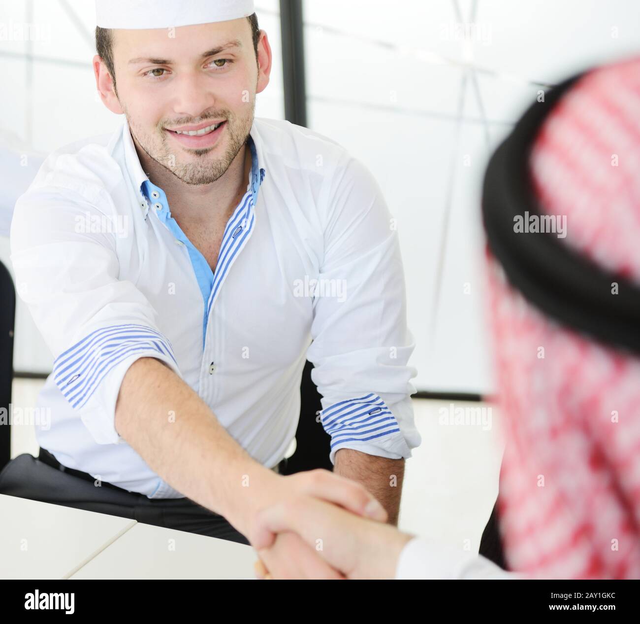 Group of Arabic business people at work Stock Photo - Alamy