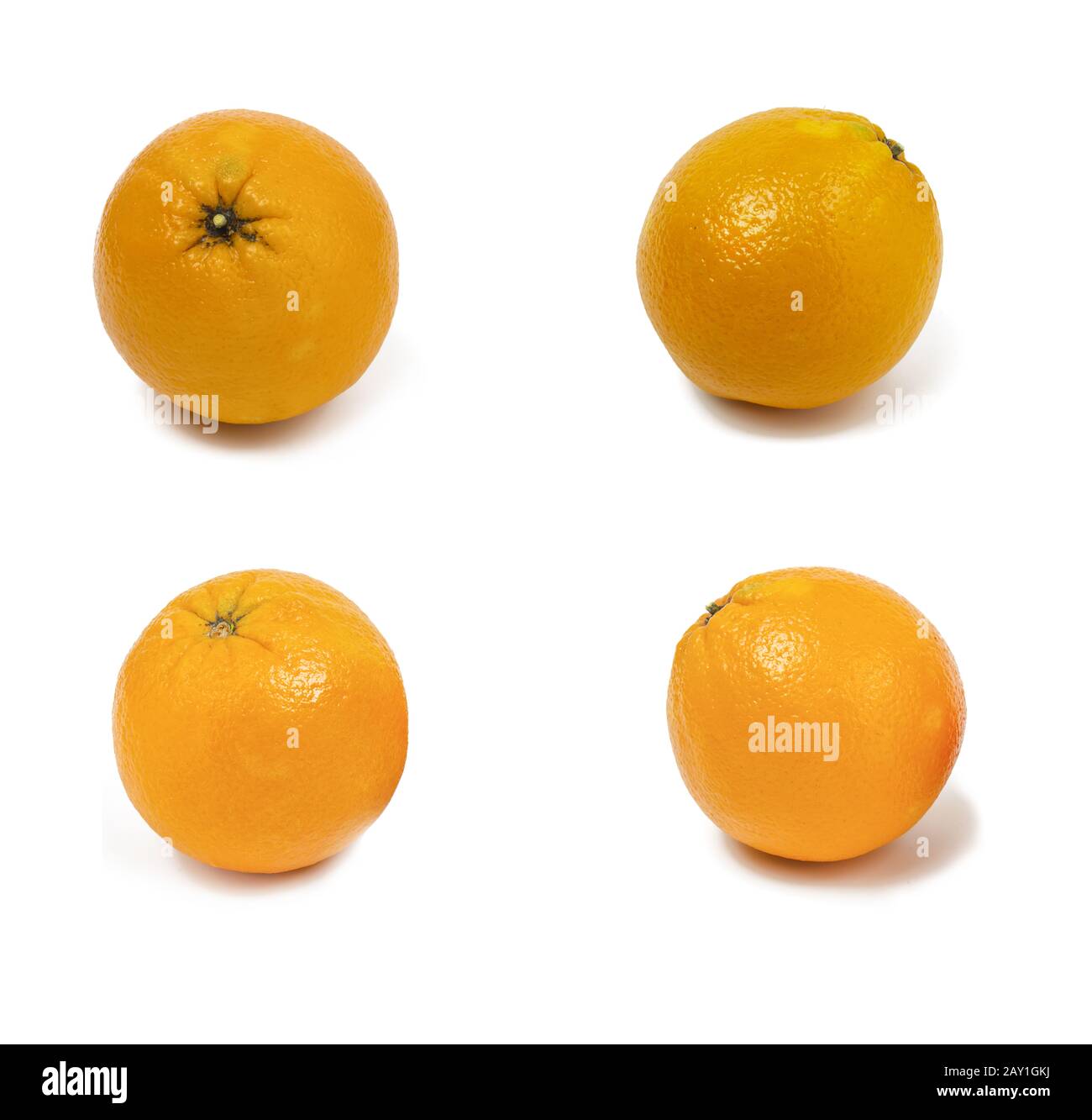 Set of oranges isolated on white background Stock Photo - Alamy