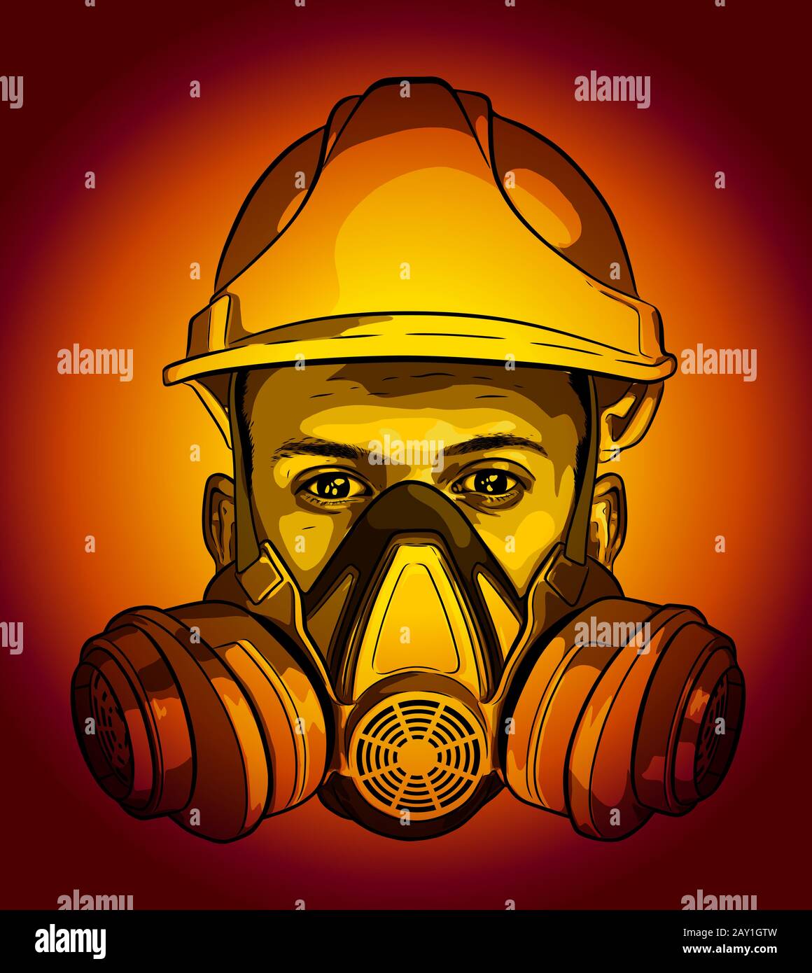 Hard face Stock Vector Images - Alamy