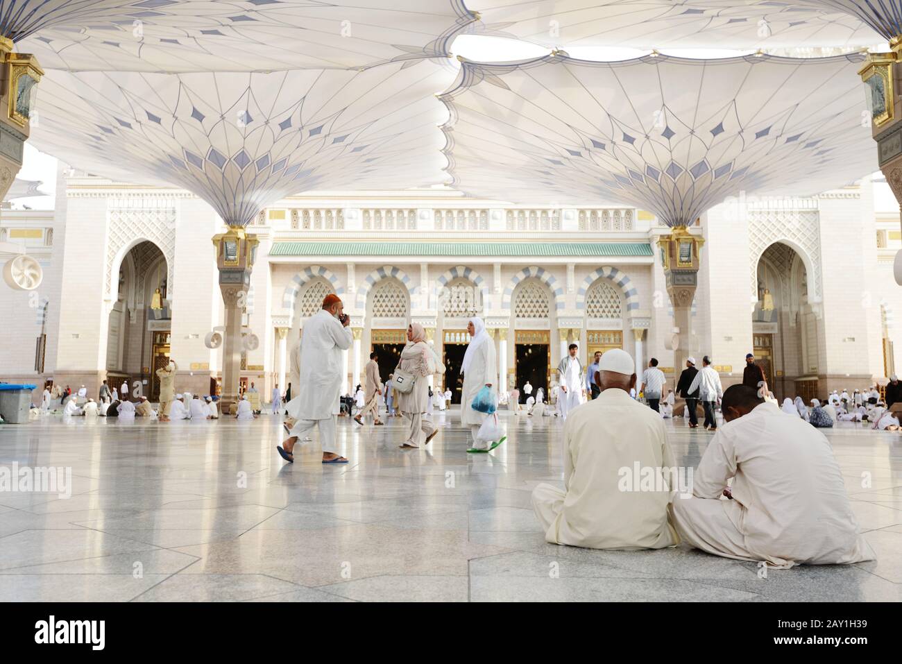 Islamic Holy Mosque at Madina Stock Photo - Alamy