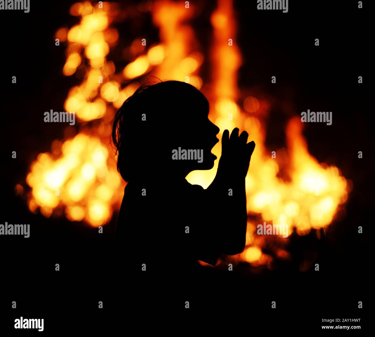 Boy calling for help hi-res stock photography and images - Alamy