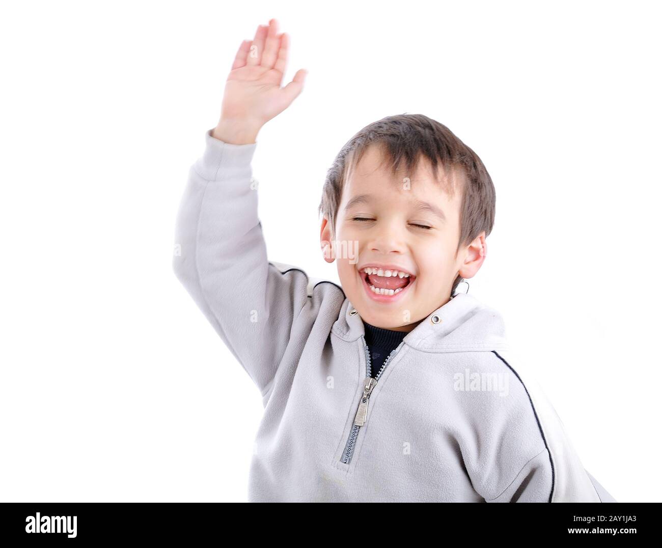 Positive child isolated Stock Photo - Alamy