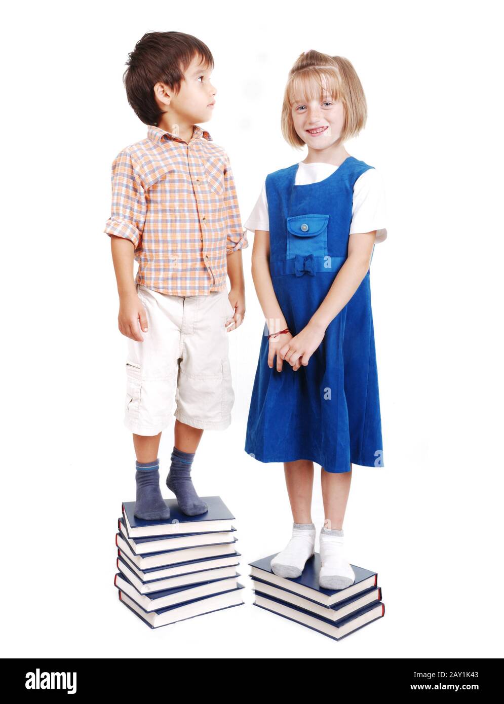 Measuring school uniform Cut Out Stock Images & Pictures - Alamy