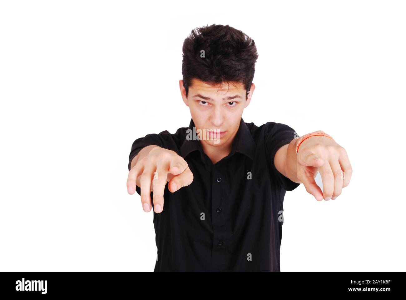 Hand Pointing Towards Camera High Resolution Stock Photography and ...