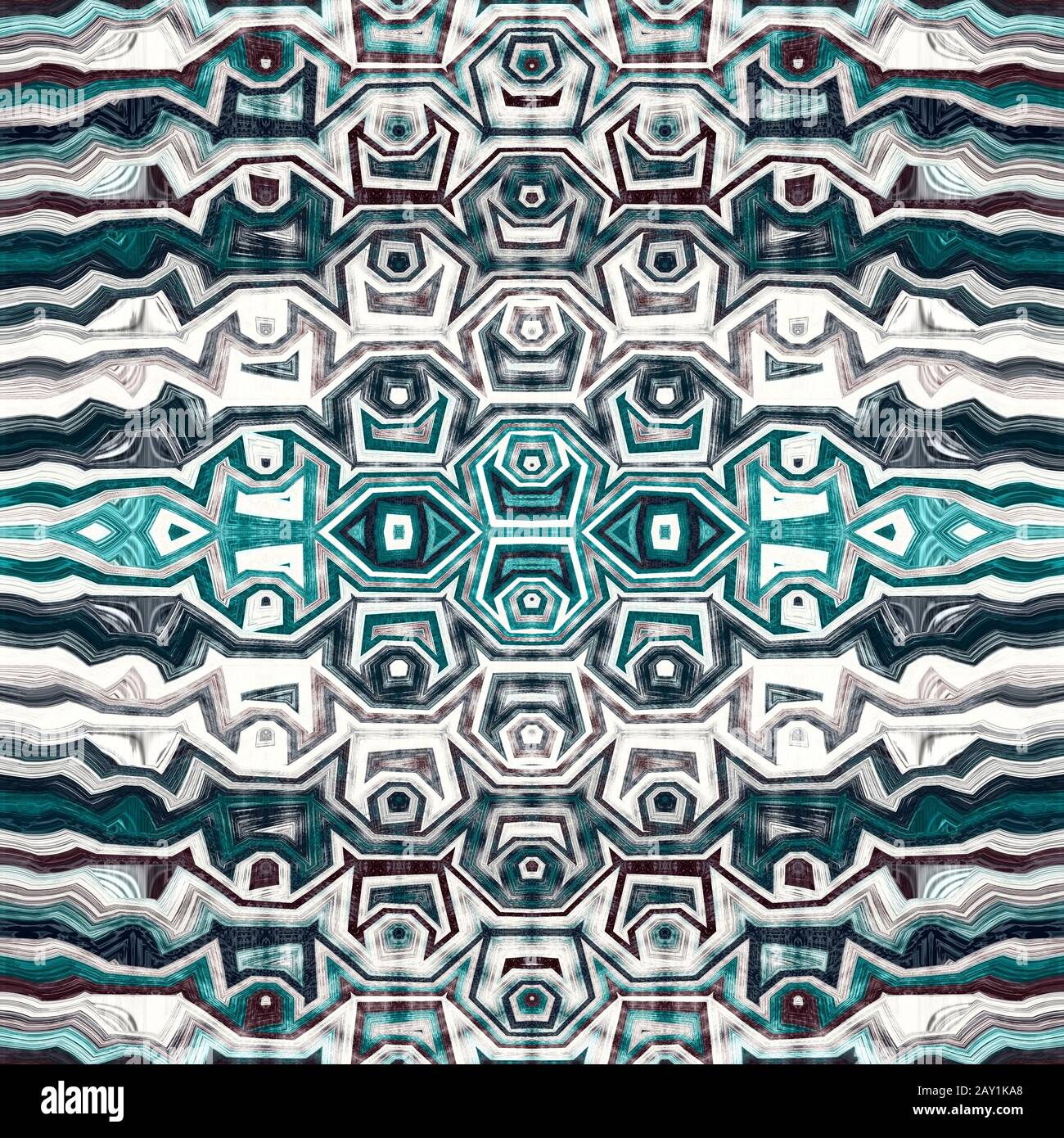 Kaleido fade tribal ethnic fantasy stylized swatch Stock Photo - Alamy
