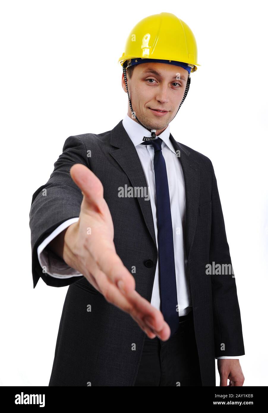 Engineer shake hand High Resolution Stock Photography and Images - Alamy