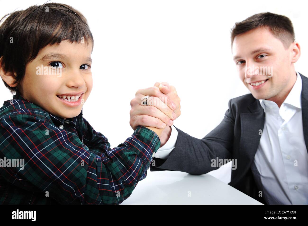 father and son Stock Photo - Alamy