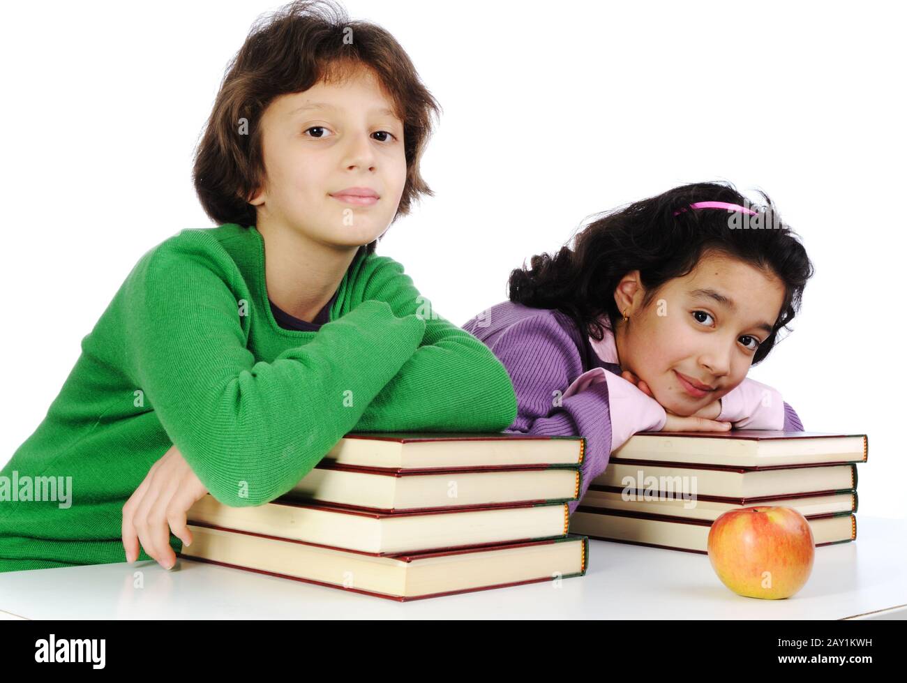Teen girl learning at the desk hi-res stock photography and images - Alamy