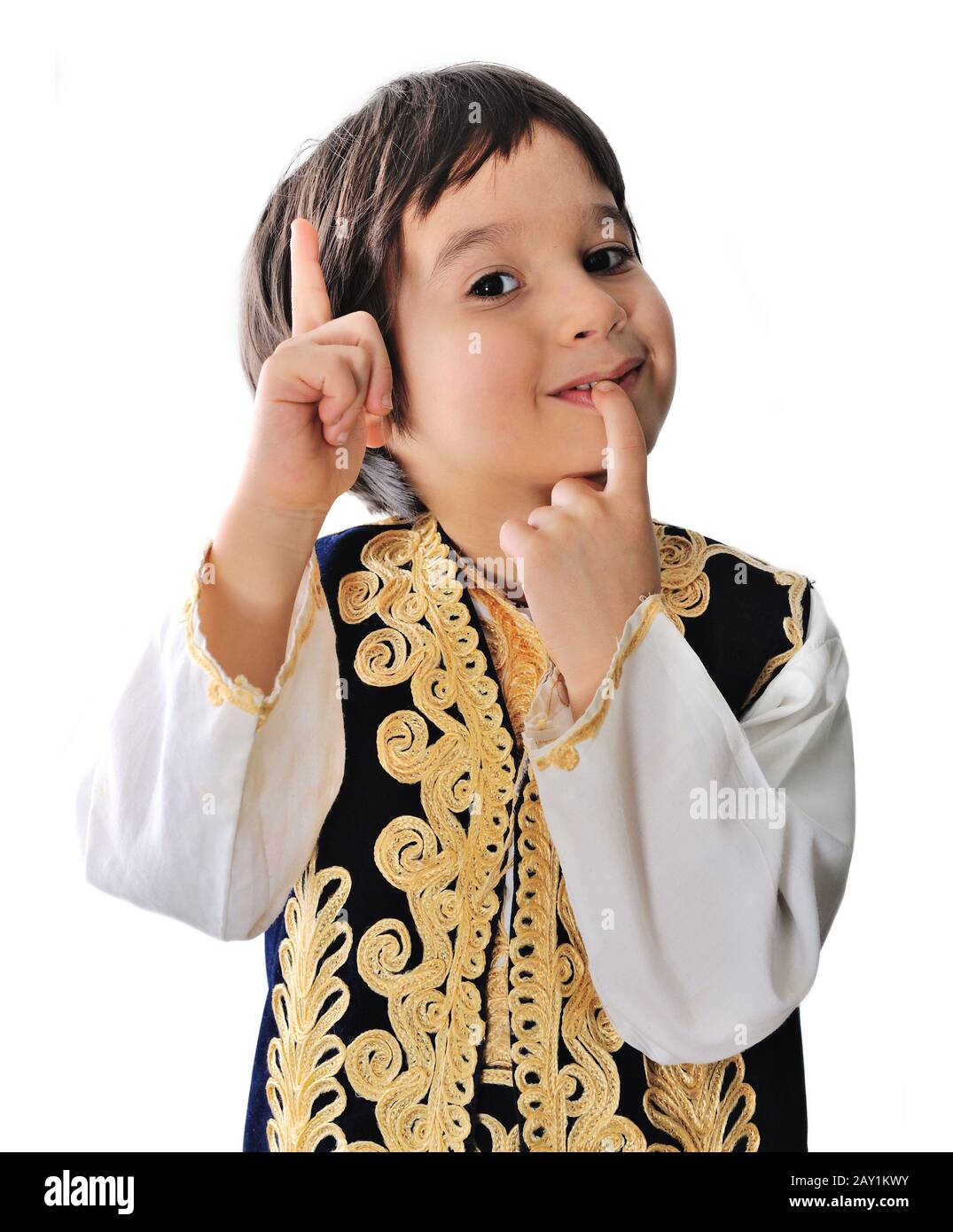Little boy in traditional middle-eastern clothes Stock Photo - Alamy