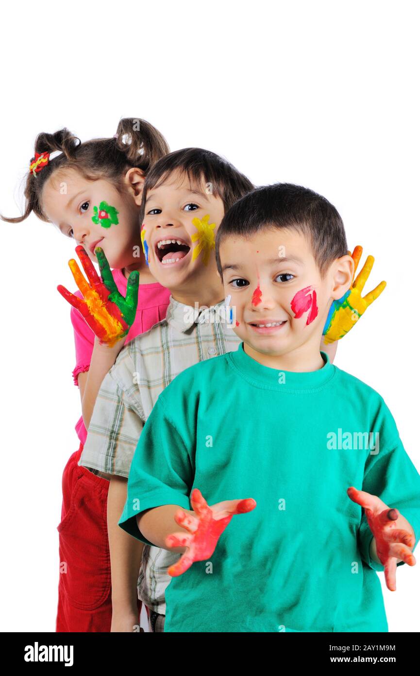 Preschool kids in a row hi-res stock photography and images - Alamy