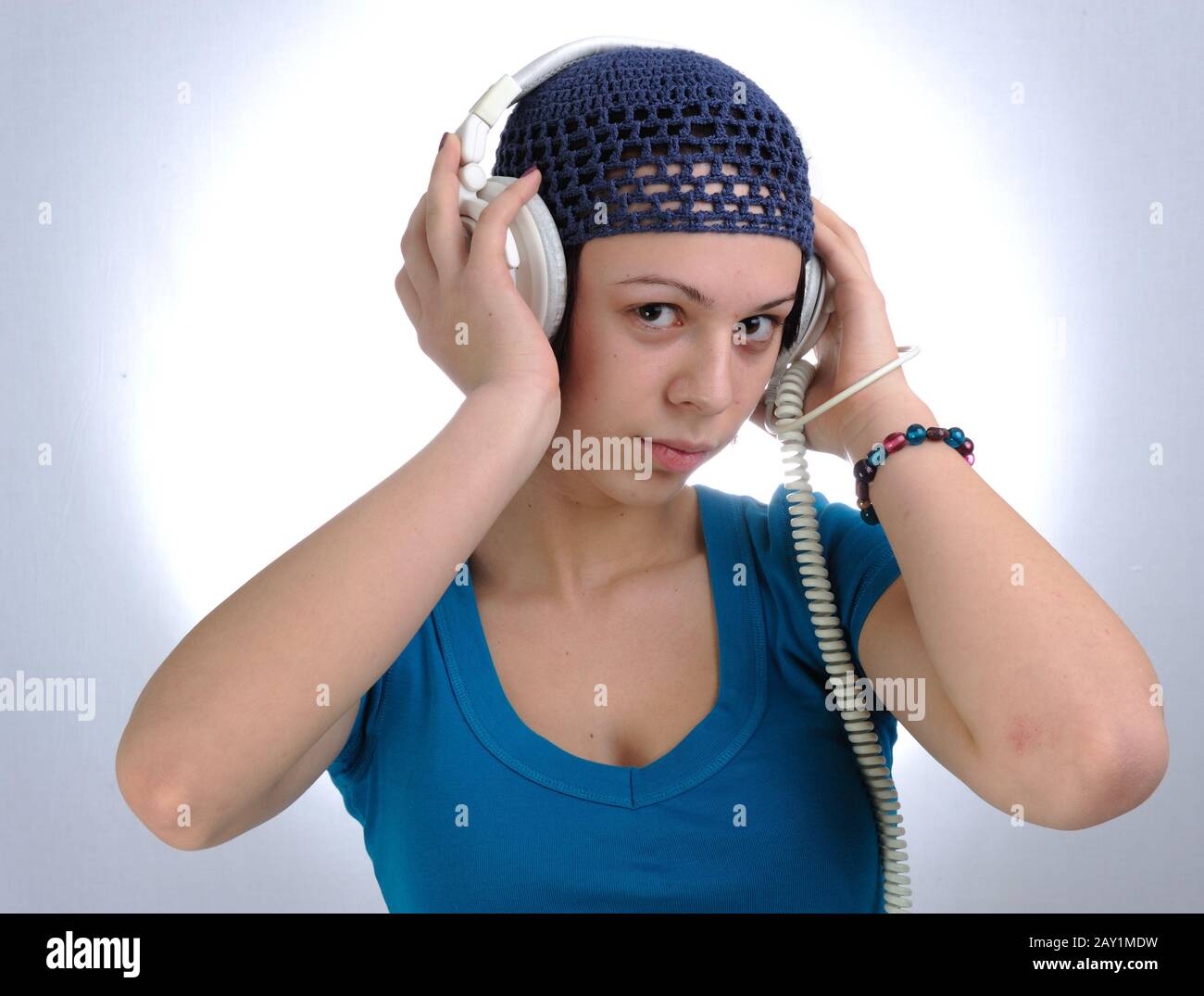 Dee jay in action Stock Photo - Alamy