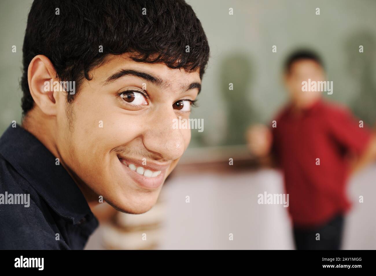 Arabic middle eastern students at school Stock Photo - Alamy