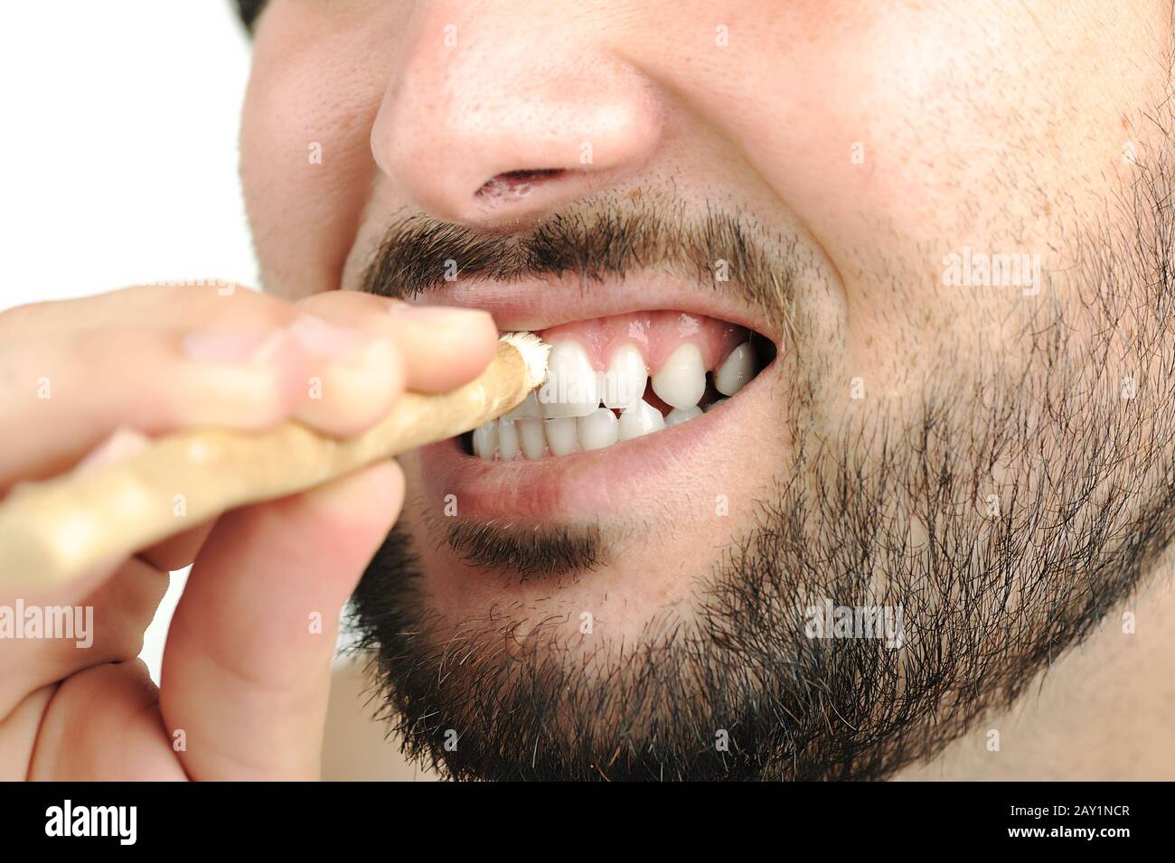 Old islamic traditional cleaning natural tool, siwak or miswak Stock ...