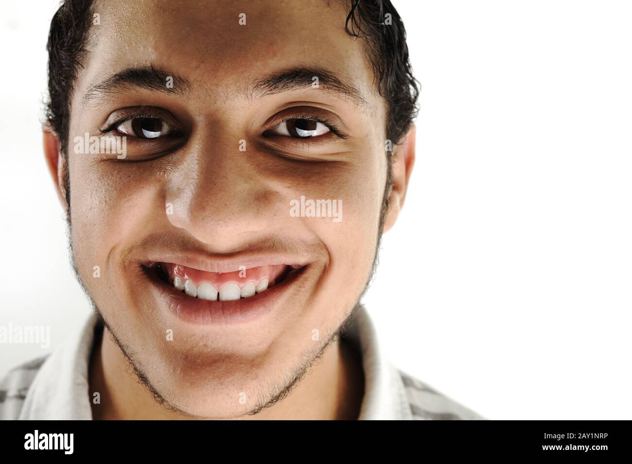 Teenager smiling, face isolated Stock Photo - Alamy
