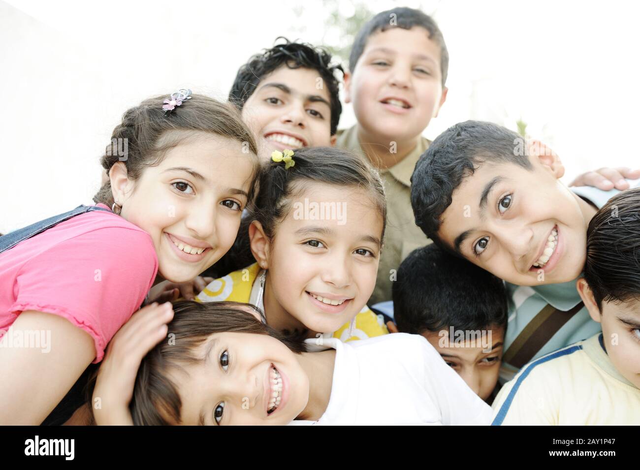 Group of happy children Stock Photo - Alamy