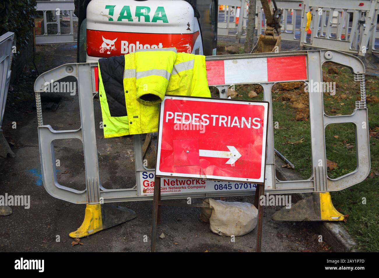 Pedestrian diversion hi-res stock photography and images - Alamy