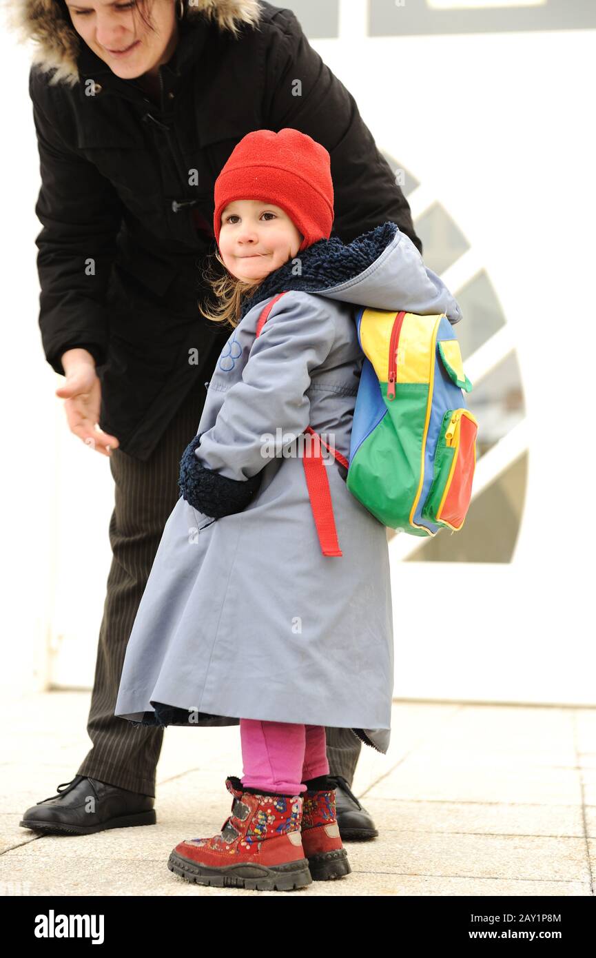 Cute girl outdoor Stock Photo - Alamy