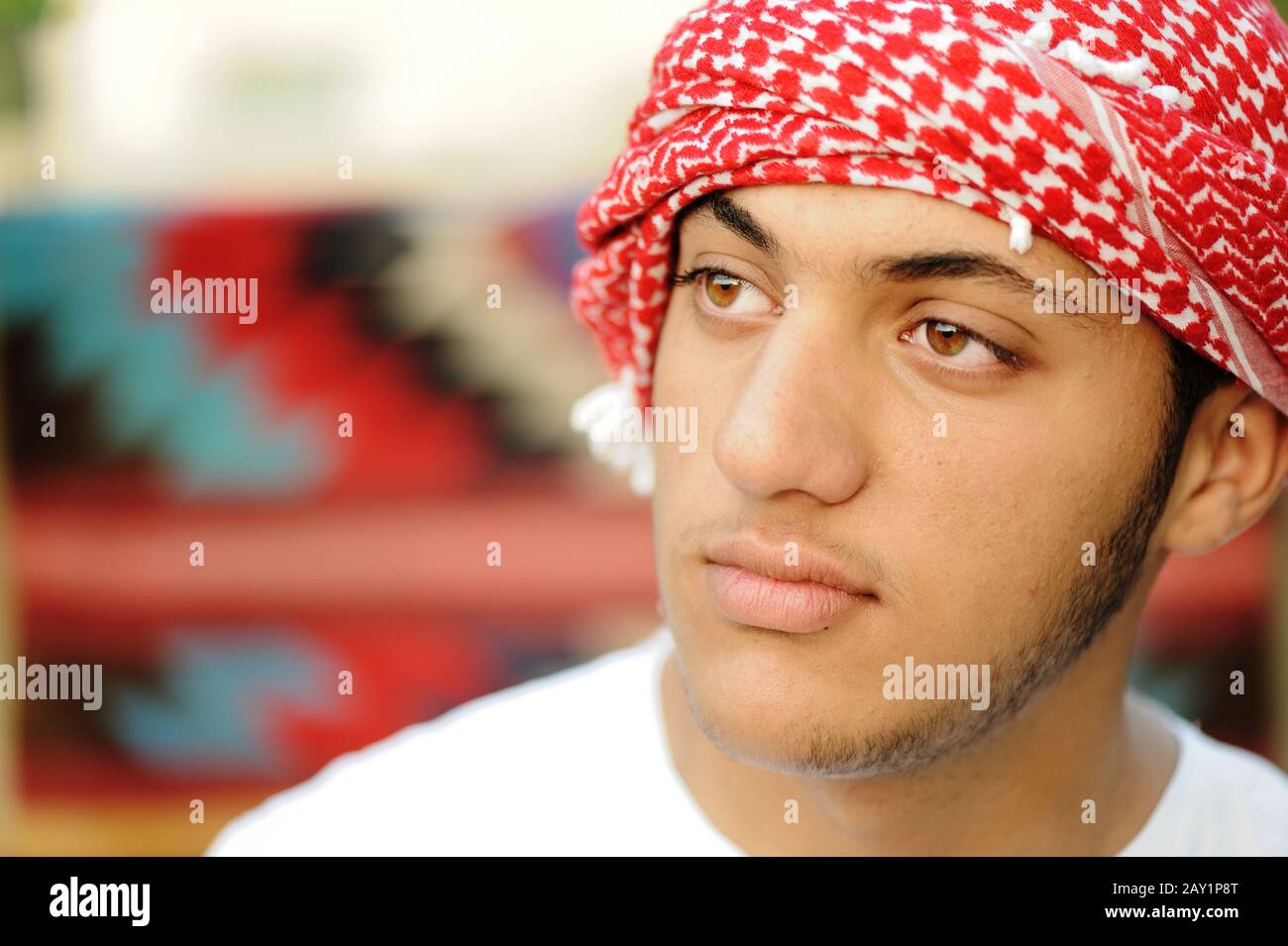 Arabic young man Stock Photo - Alamy
