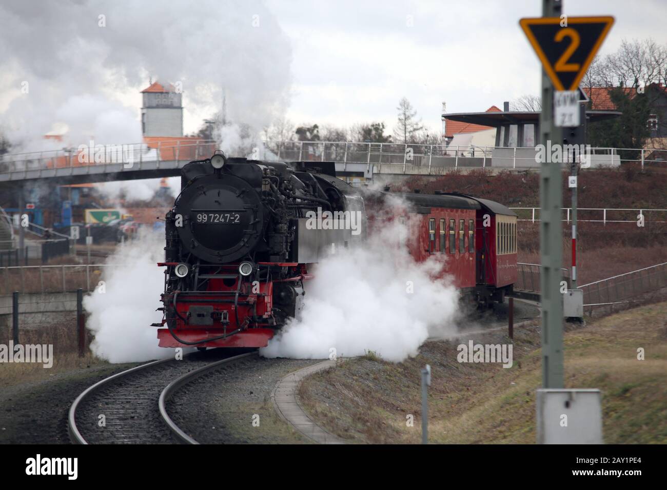 Wernigerode, Germany. 13th Feb, 2020. A train of the Harzer ...