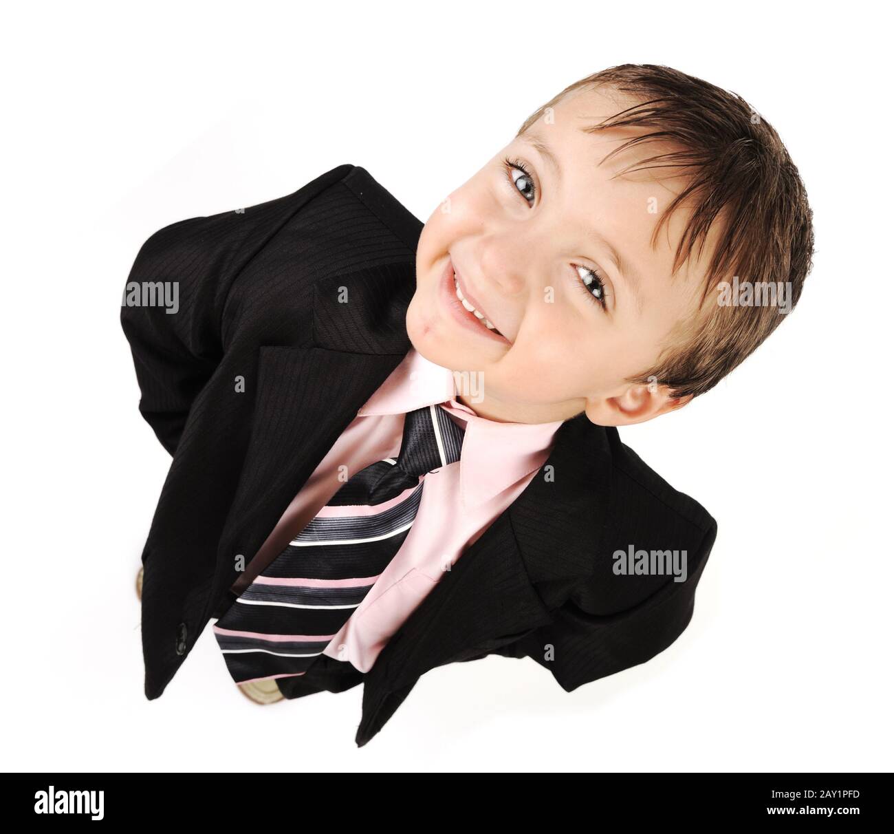 Adorable little kid wearing a suite Stock Photo - Alamy