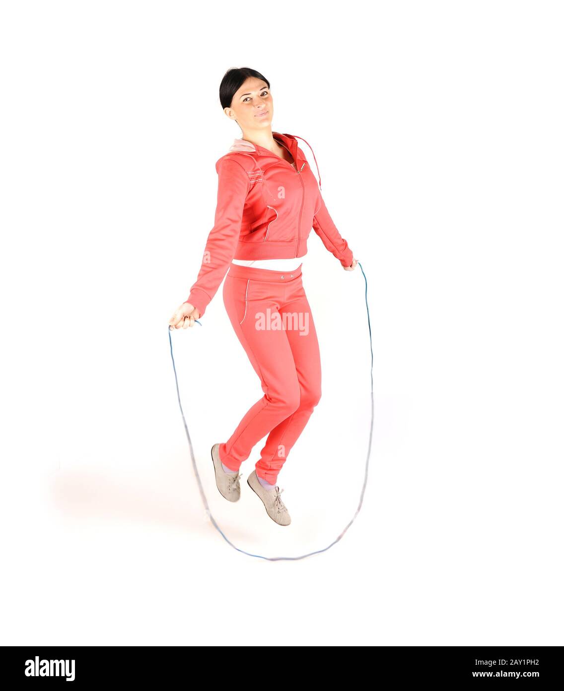 Girl jumping rope Cut Out Stock Images & Pictures - Alamy