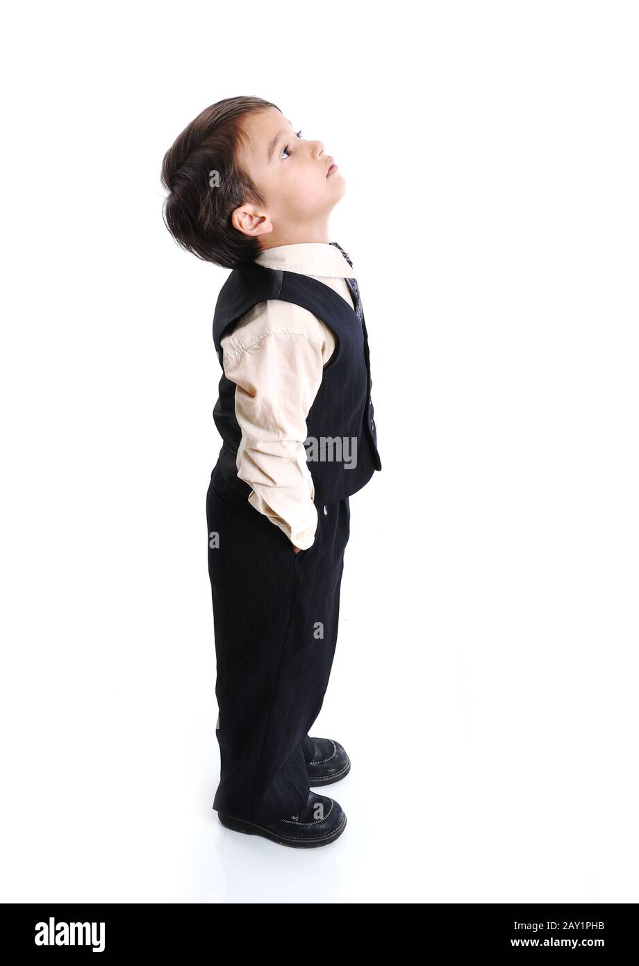 Boy is looking up Stock Photo - Alamy