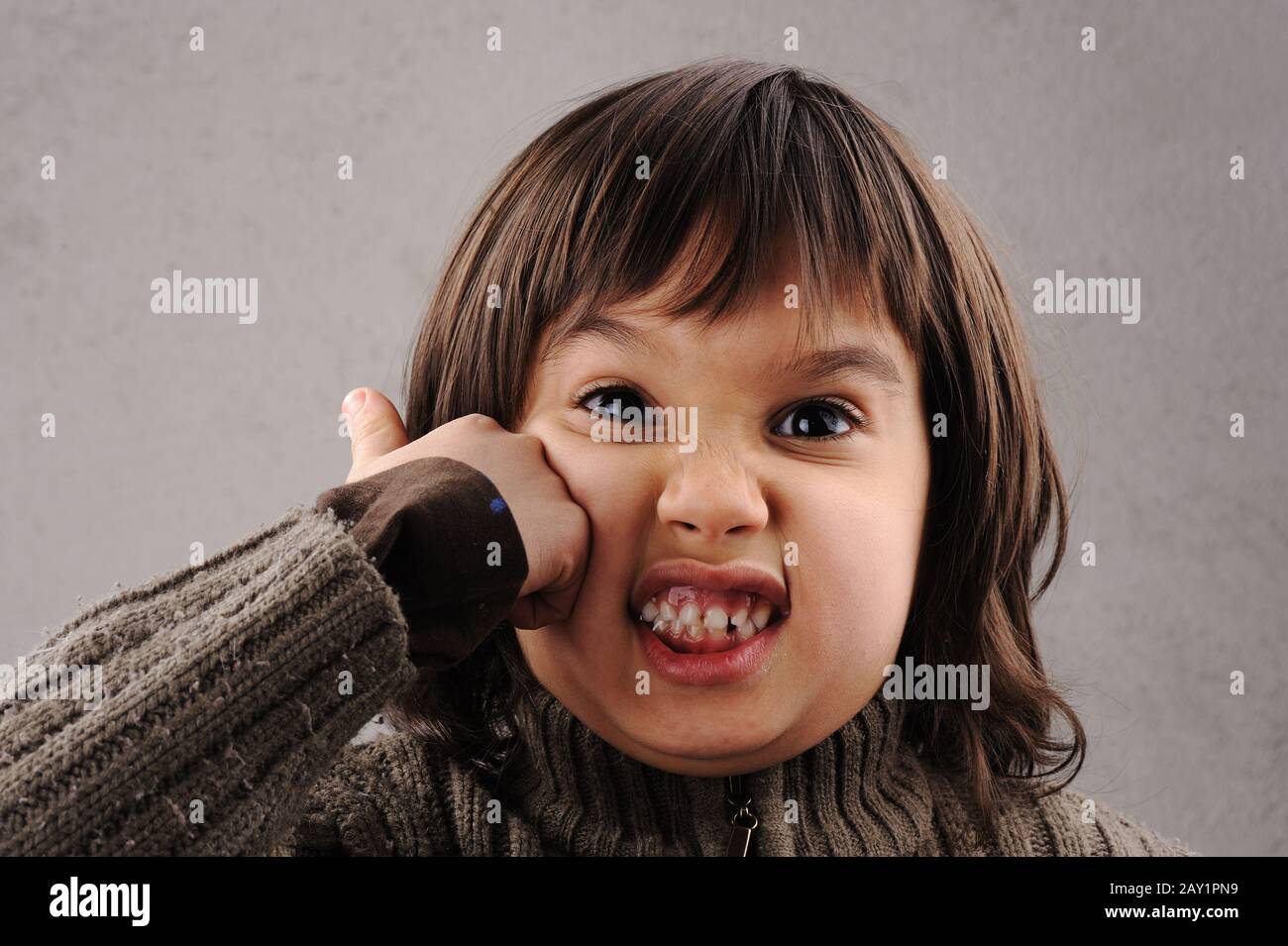 Schoolboy, series of clever kid 6-7 years old with facial expressions ...