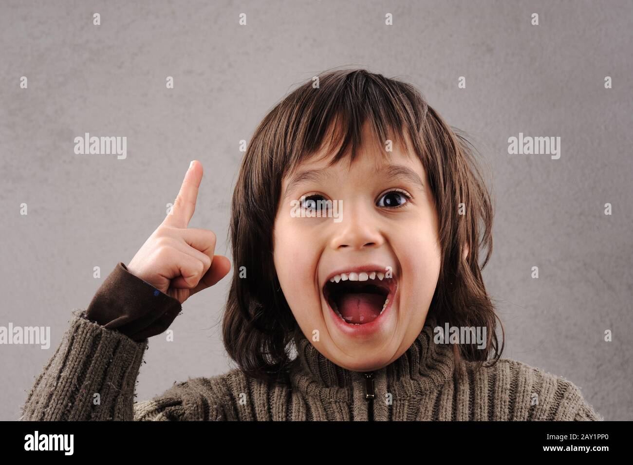One kid - many faces Stock Photo - Alamy