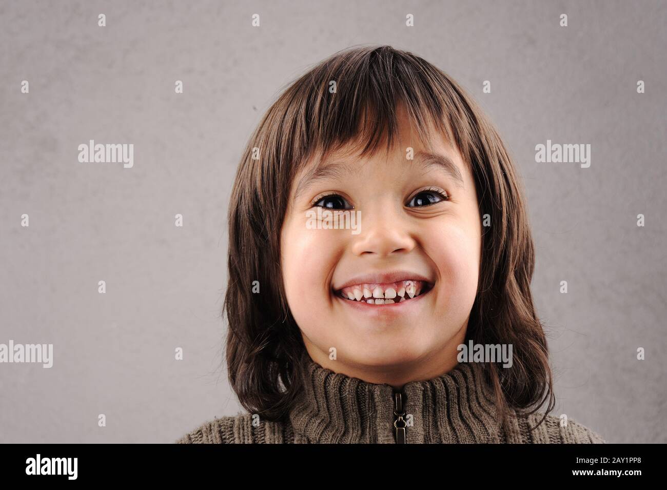 Schoolboy, series of clever kid 6-7 years old with facial expressions ...