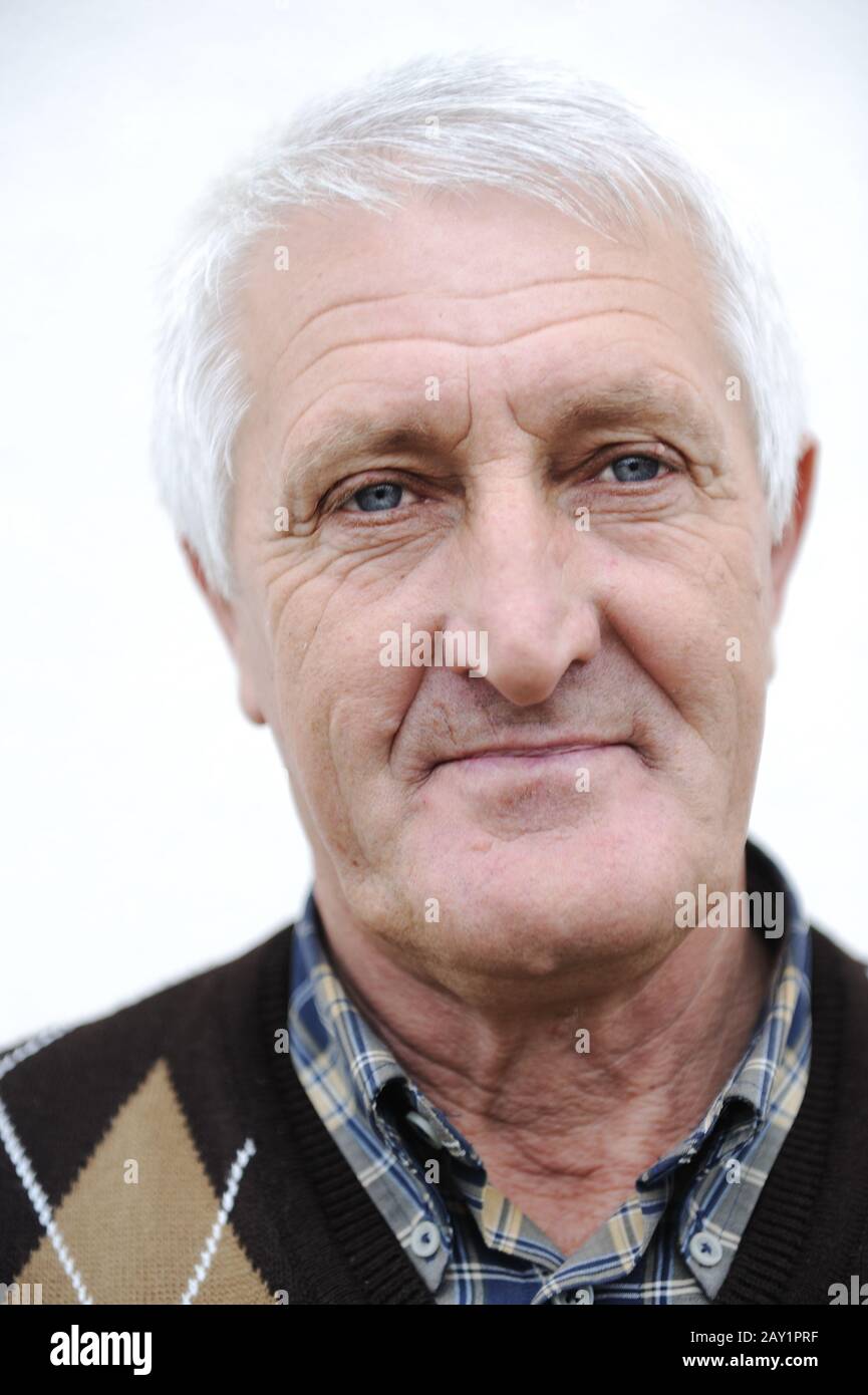 Portrait of an Old smiling Man Stock Photo - Alamy