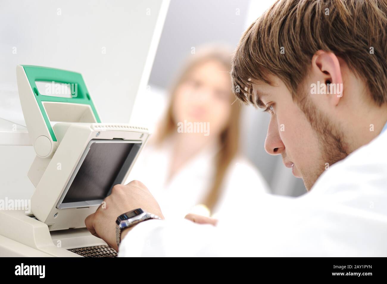 Inside the modern lab of university hospital Stock Photo - Alamy