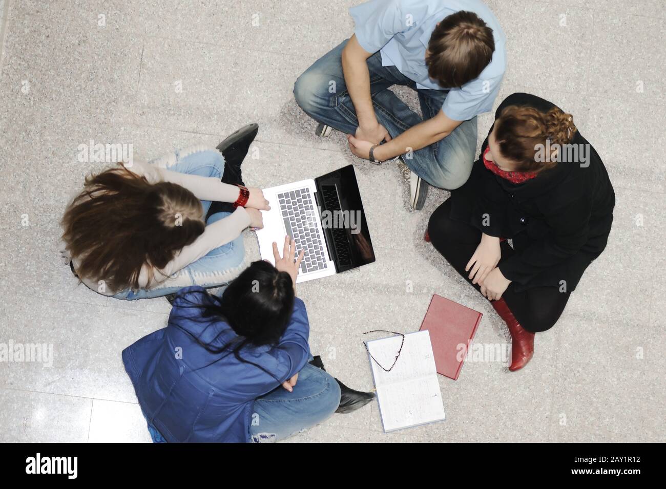 College students talking together hi-res stock photography and images ...