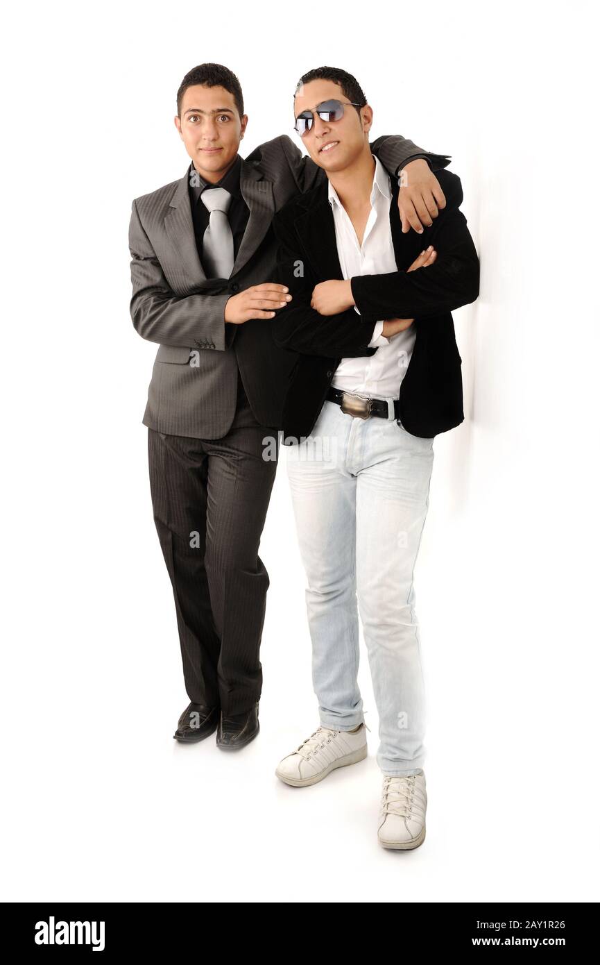 Portrait confident young friends Cut Out Stock Images & Pictures - Alamy