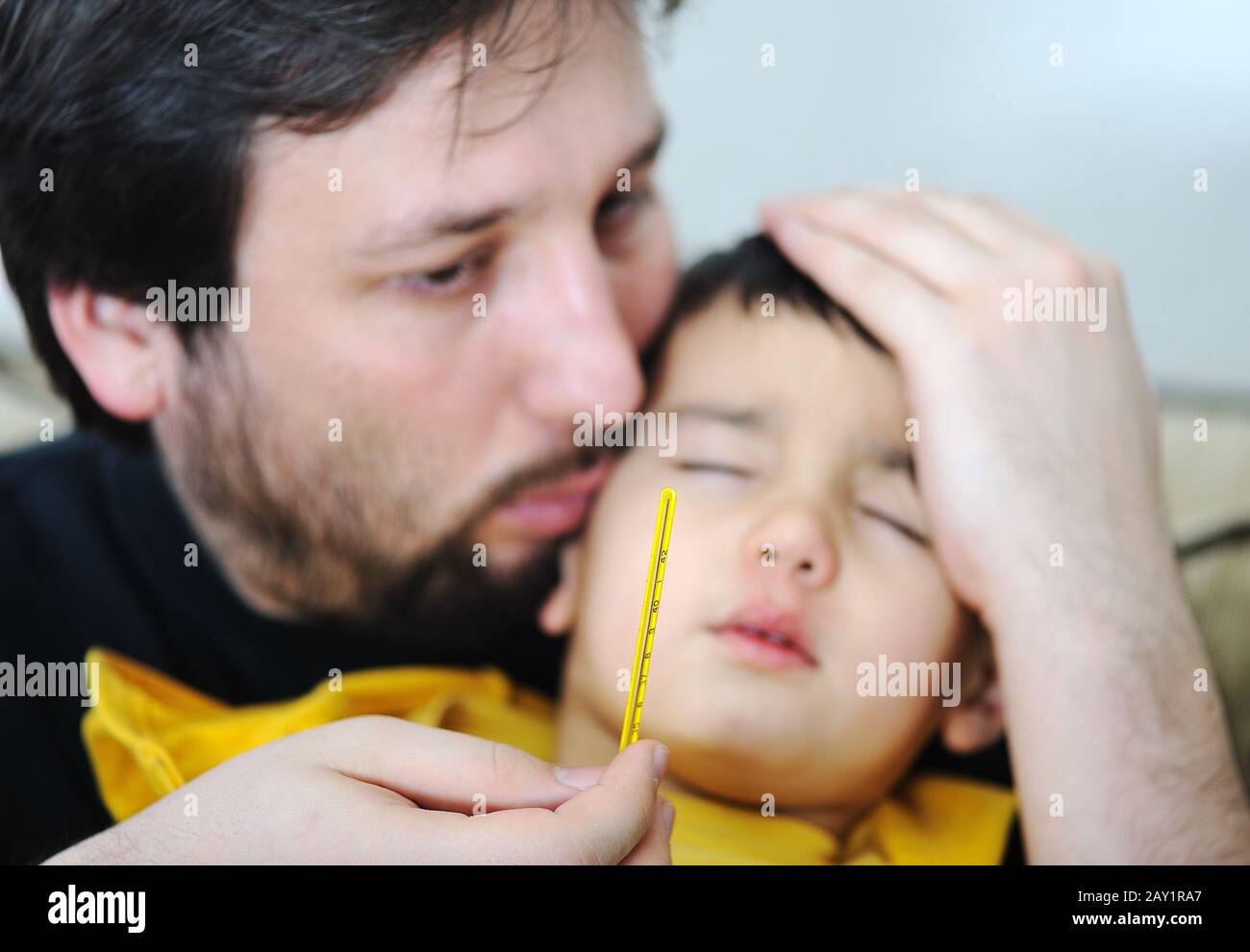 Sick family with kids hi-res stock photography and images - Alamy