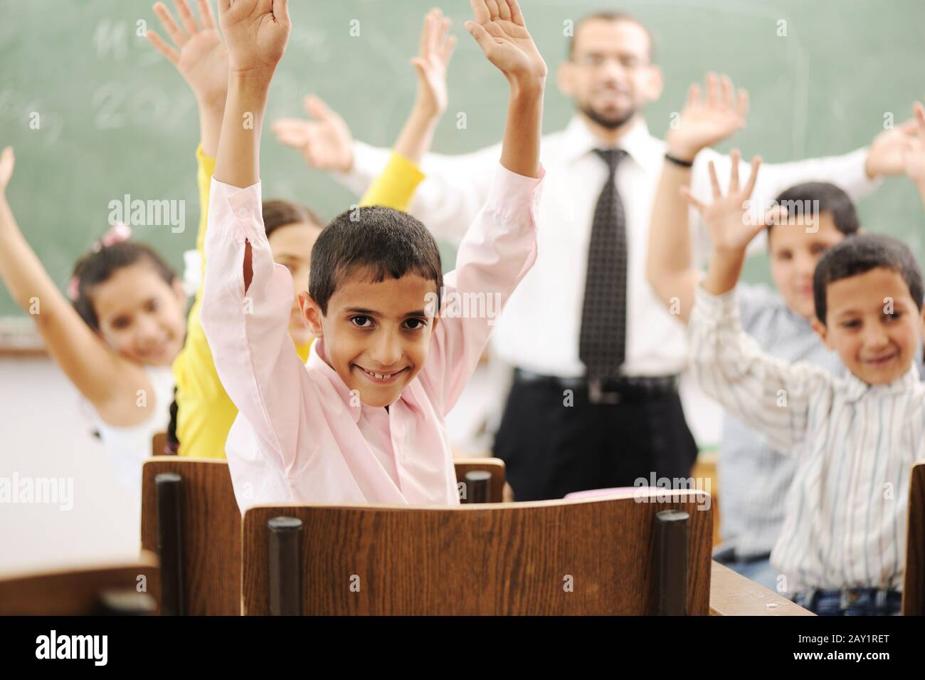 Education activities in classroom at school Stock Photo - Alamy