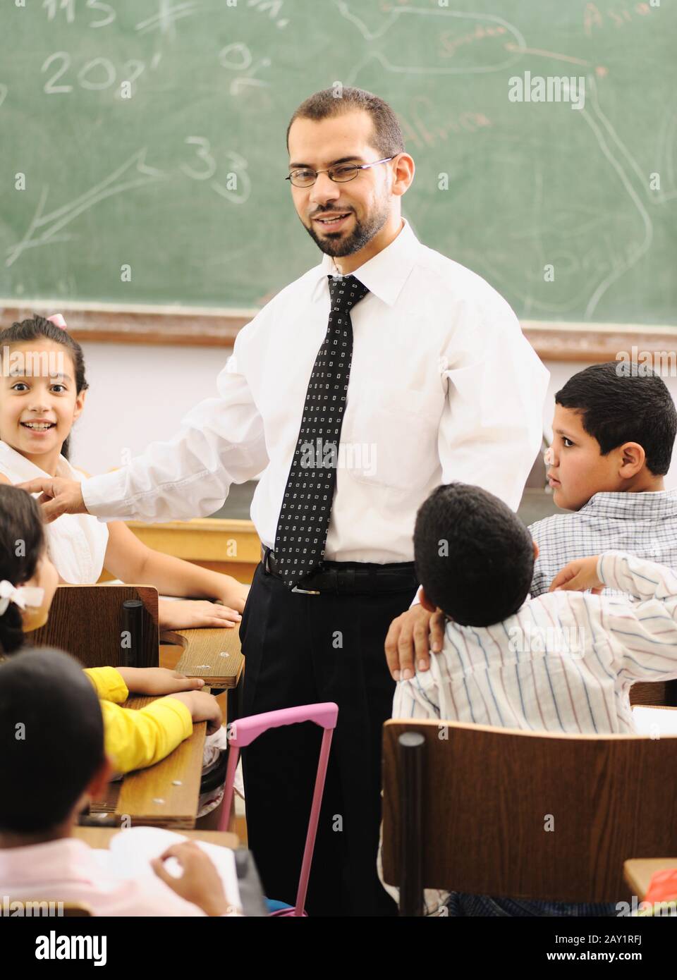 Children at school classroom Stock Photo - Alamy